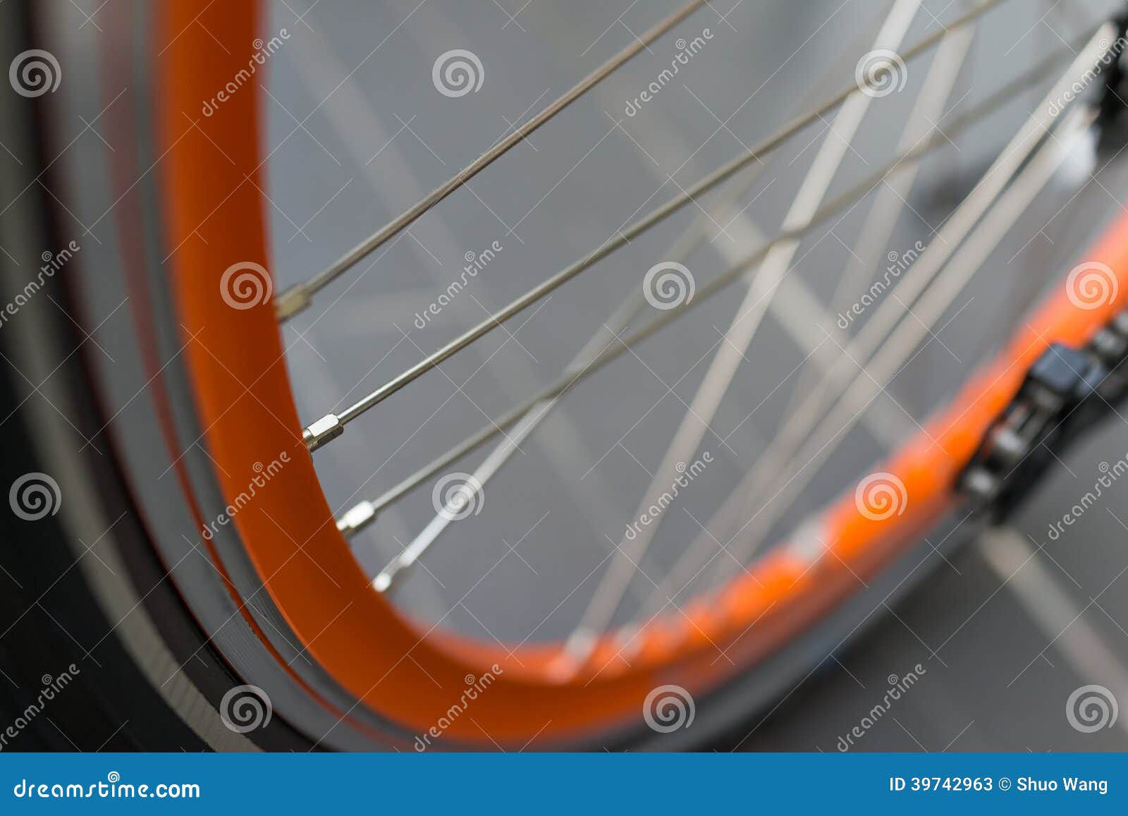 Bicycle Tire and Spoke Wheel Stock Image - Image of mechanism, detail ...