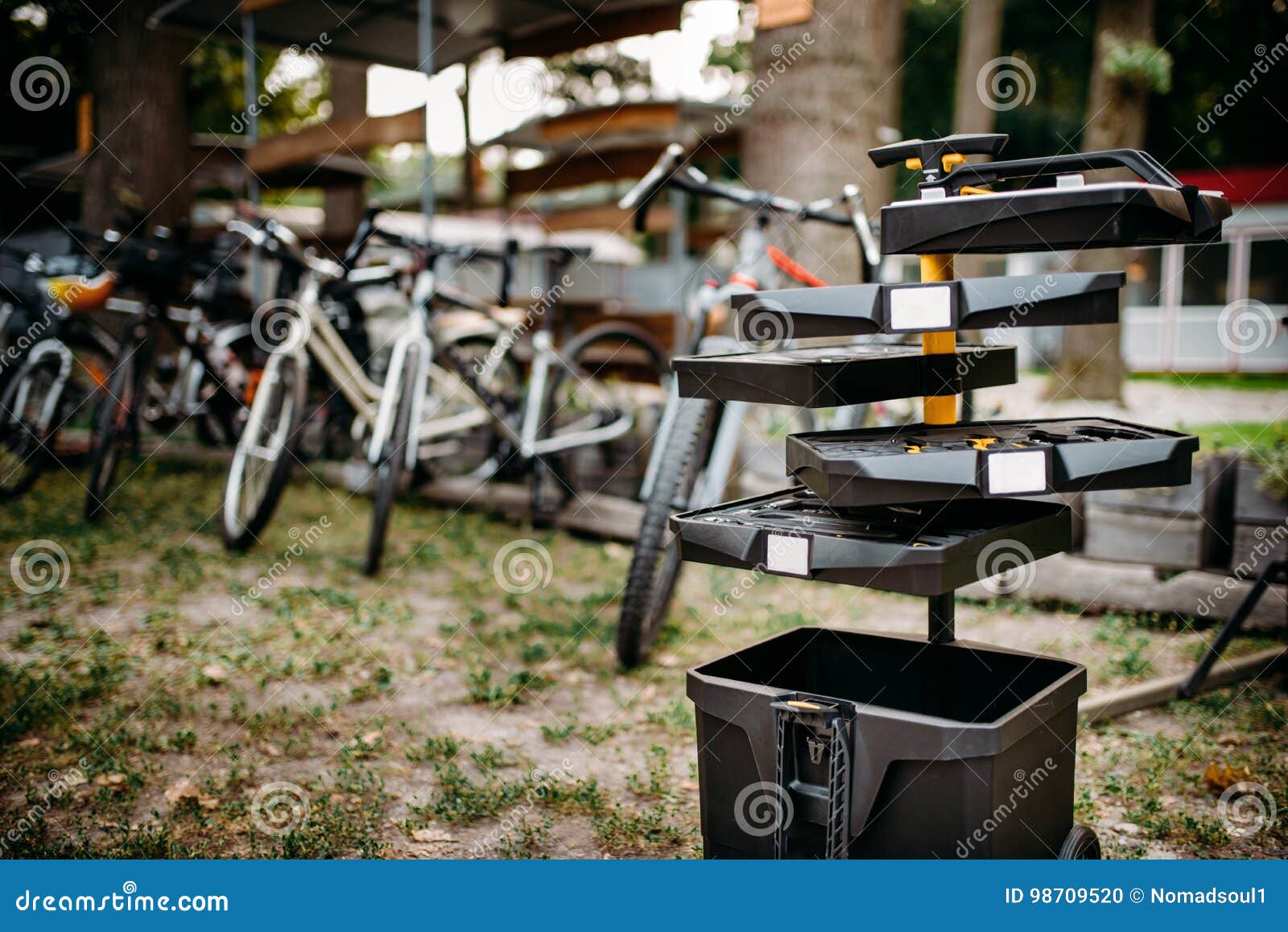 Bicycle Tools, Bike Equipment, Toolbox Stock Photo - Image of ...
