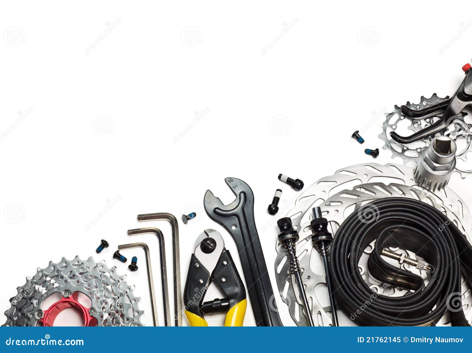 Bicycle tools and spares stock image. Image of improvement - 21762145