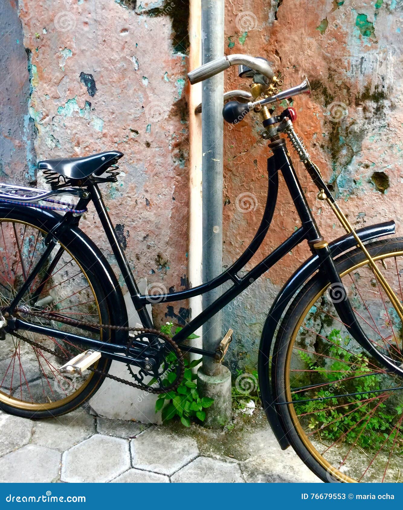 Bicycle stock image. Image of antique, cycle, traditional - 76679553