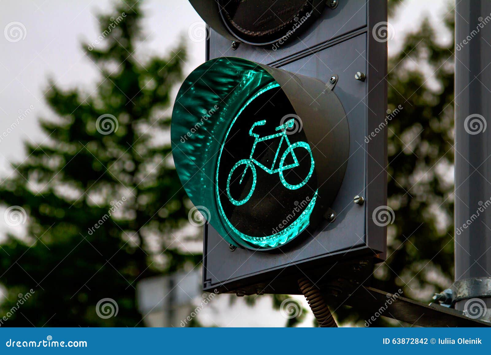 Bicycle traffic light stock photo. Image of safety, bicycle - 63872842