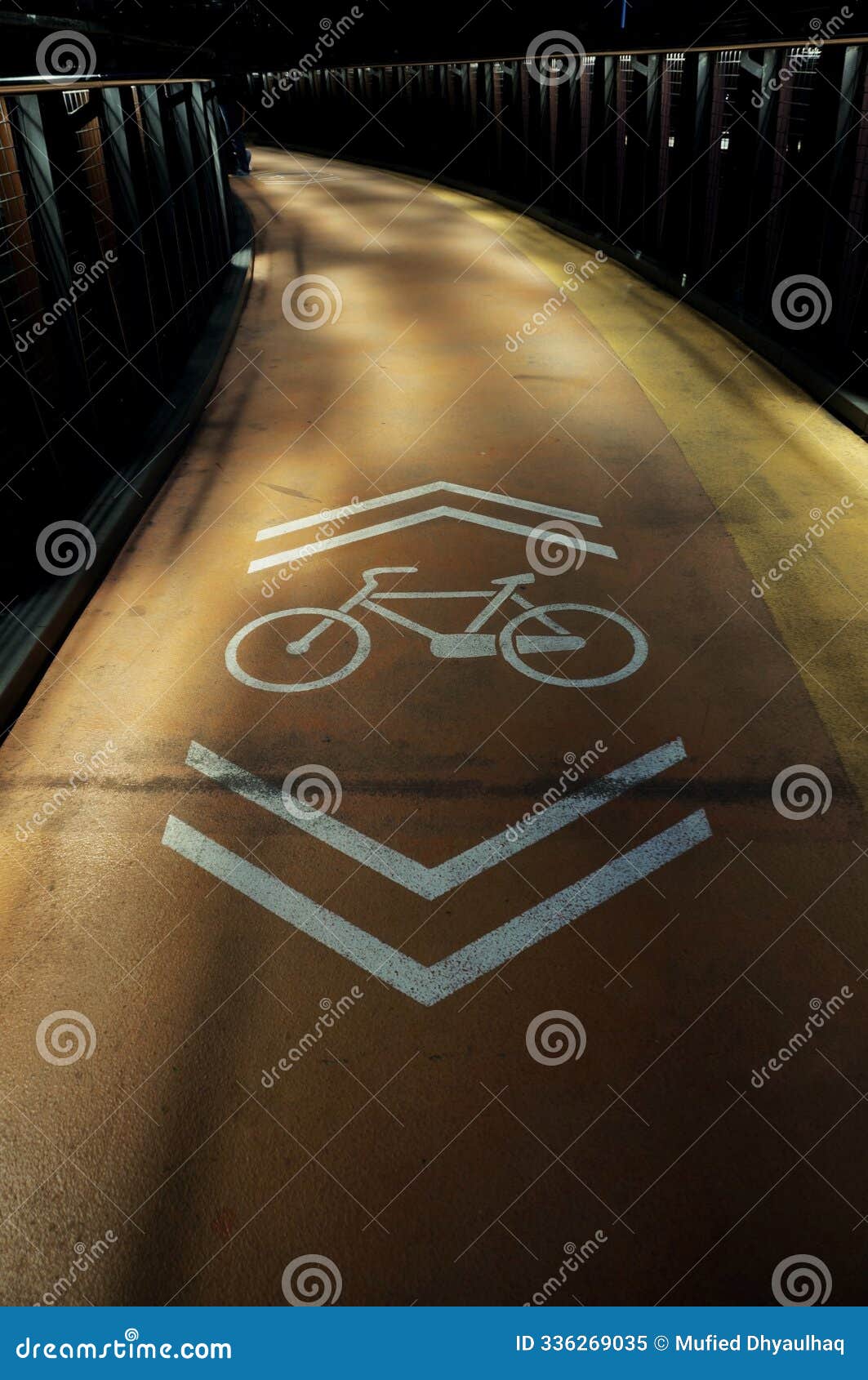 Bicycle Traffic Sign Painted at Floor Stock Image - Image of sign ...