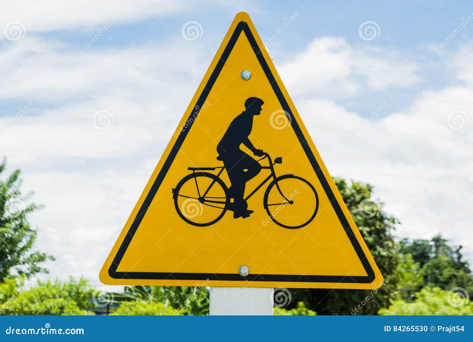 Bicycle traffic sign stock photo. Image of ride, cycle - 84265530