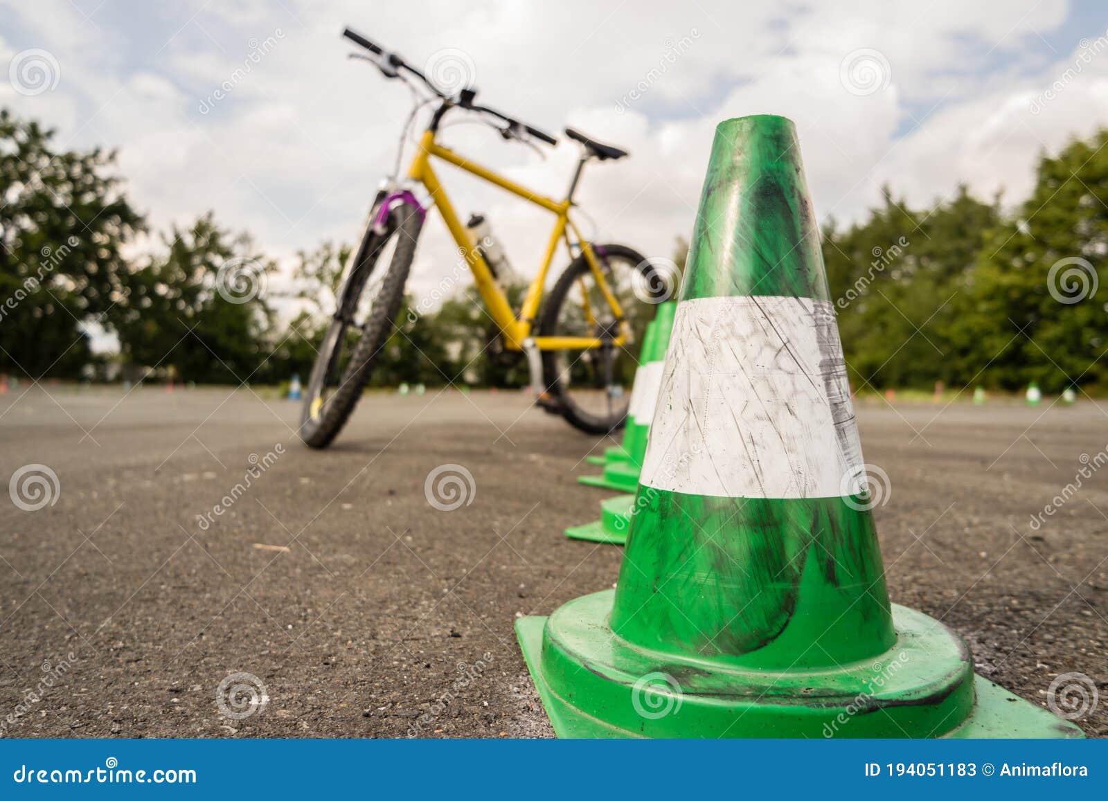 Bicycle Training Area Background Image Stock Image - Image of happy ...