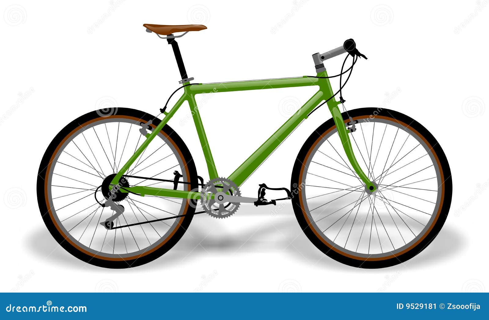 Bicycle vector stock vector. Illustration of riding, bicycle - 9529181