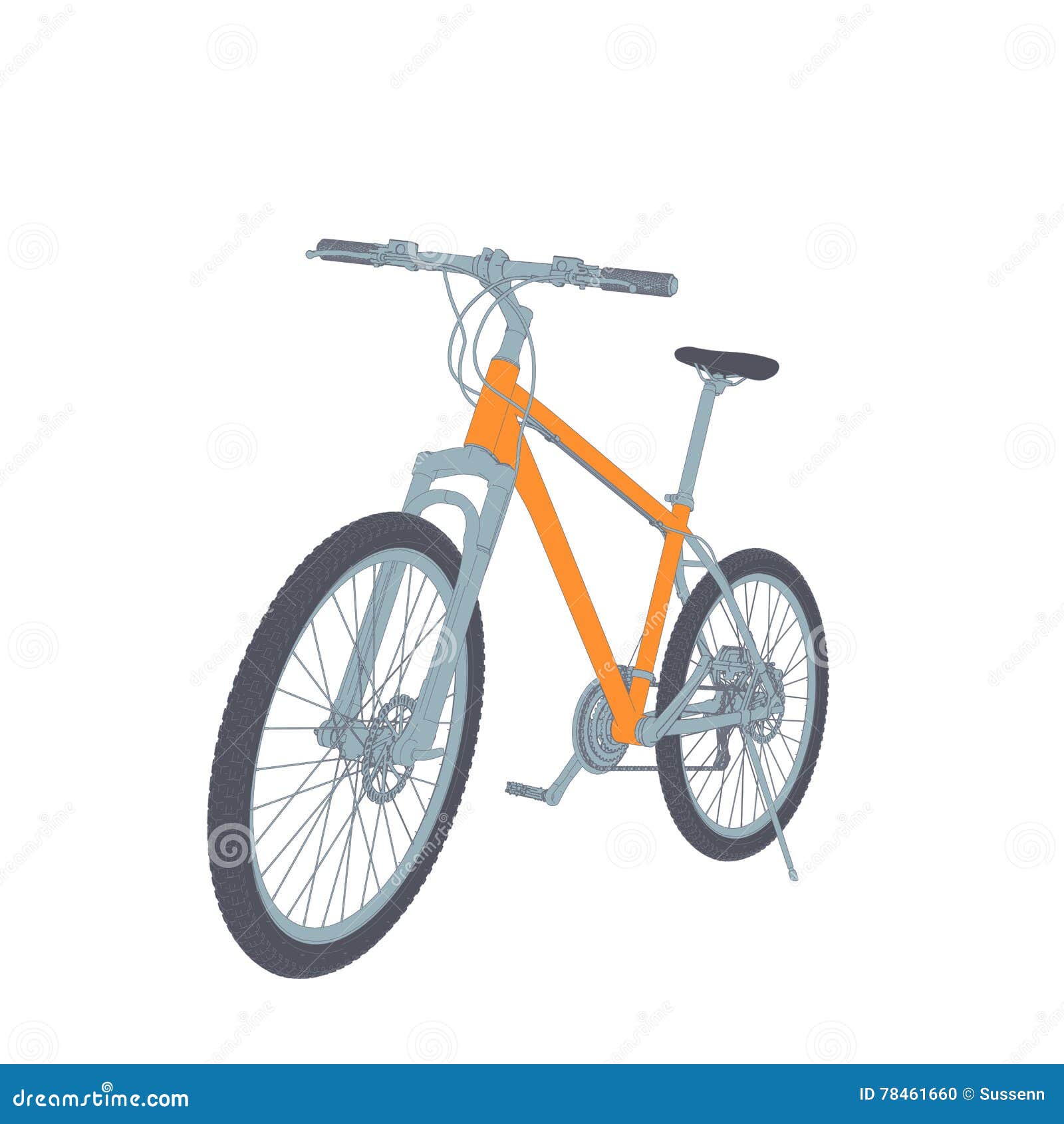 Bicycle Vector Illustration Stock Vector - Illustration of pedal ...