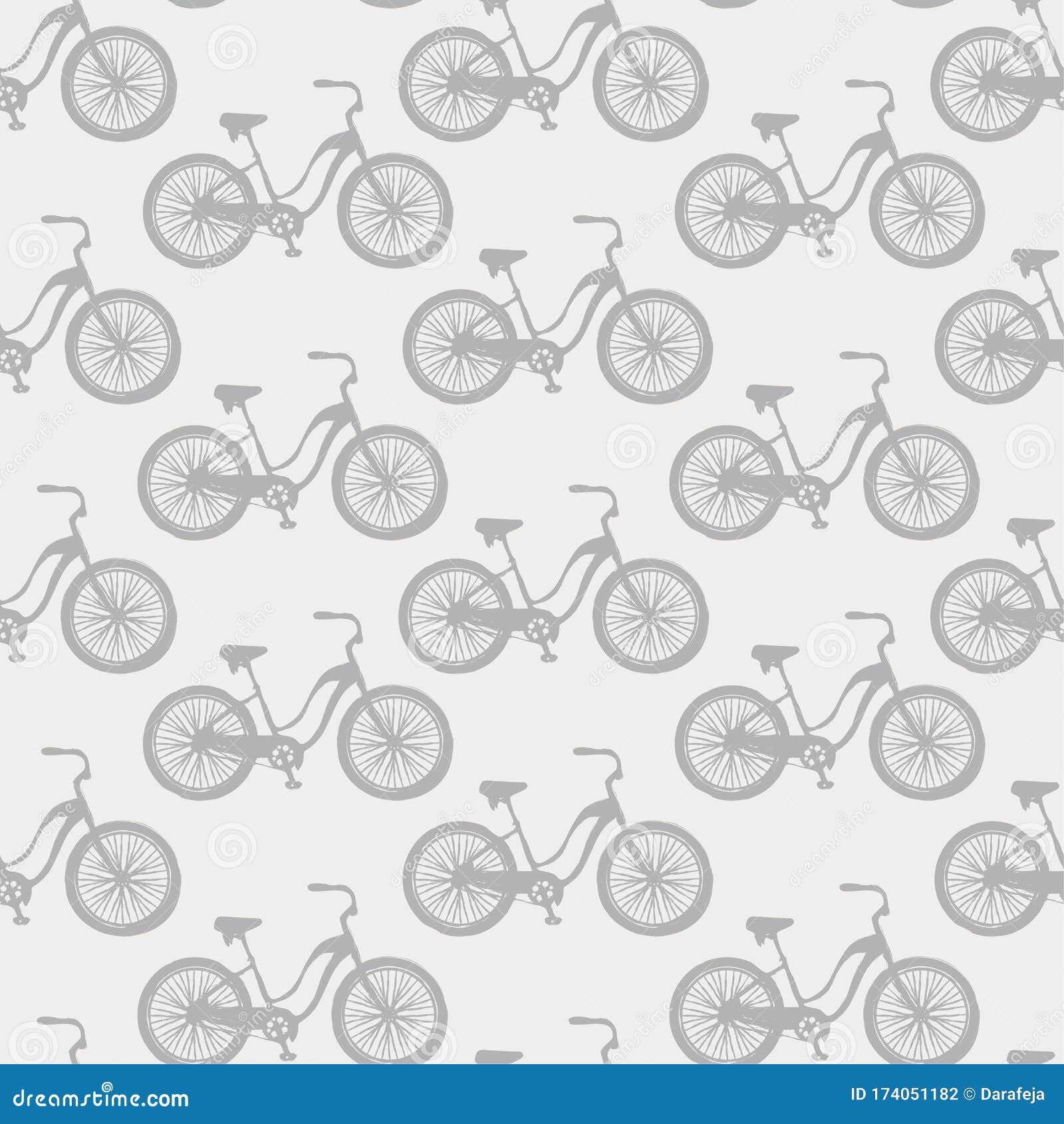 Bicycle Vector Seamless Pattern Background Stock Vector - Illustration ...