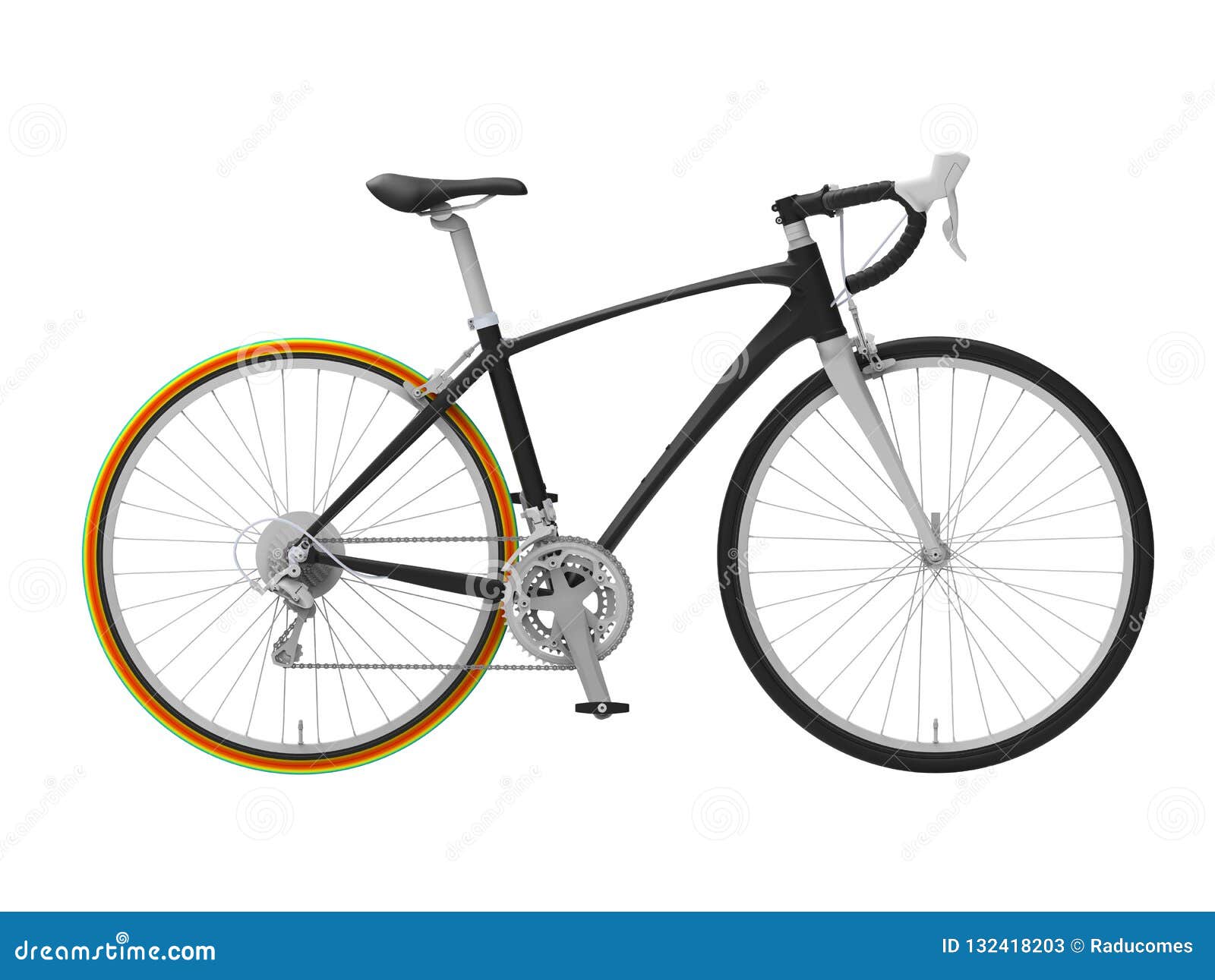 Bicycle Wheel Analysis Concept Stock Illustration - Illustration of ...