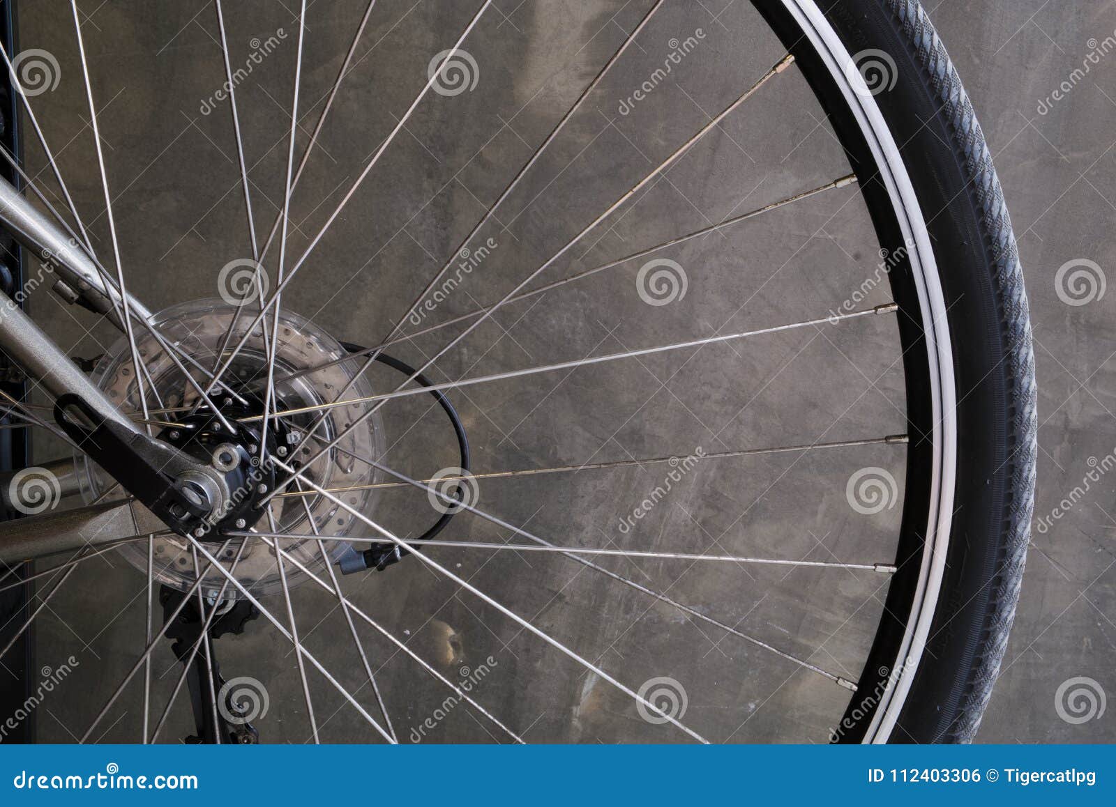 Bicycle wheel stock photo. Image of aluminium, black - 112403306
