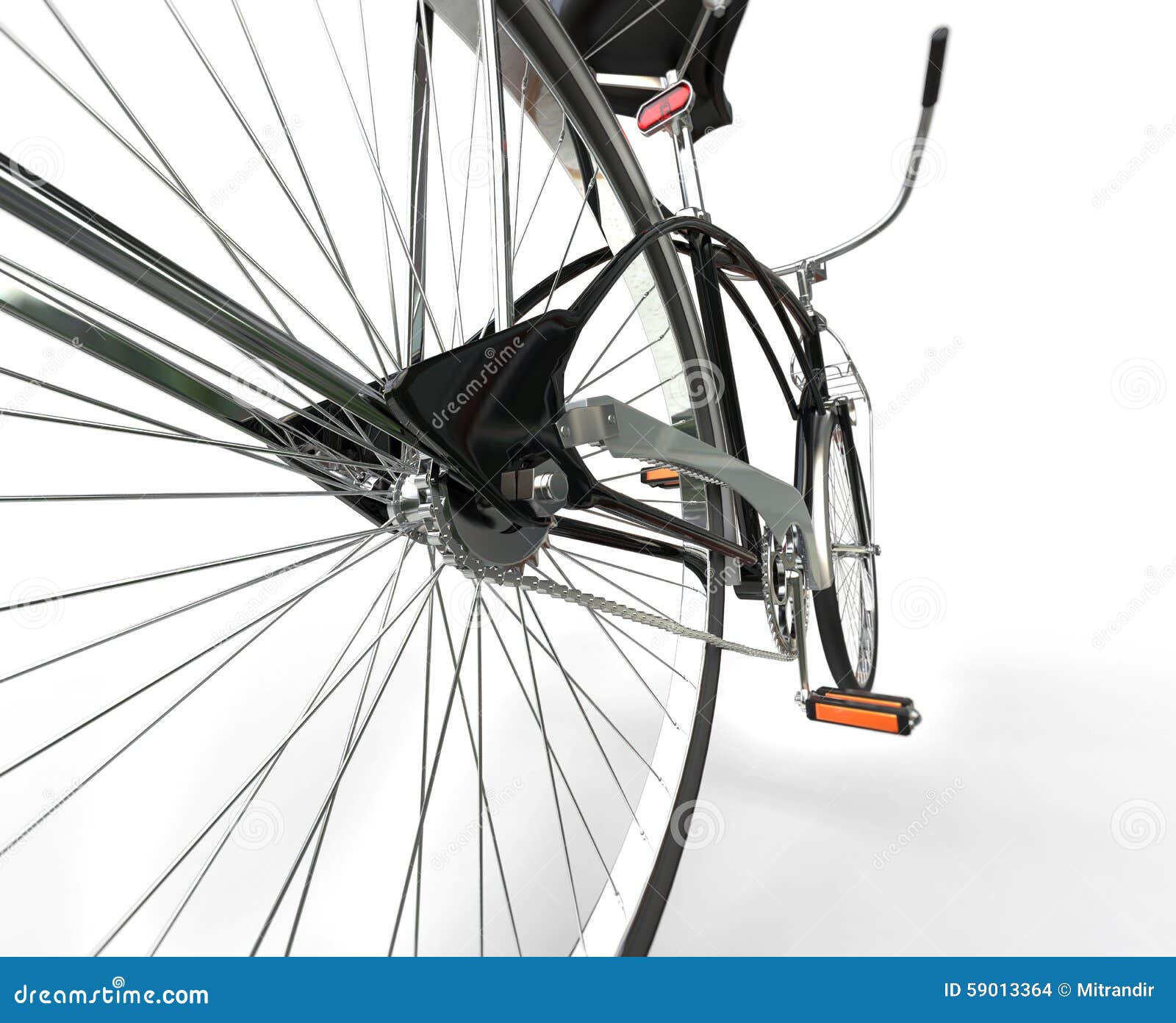 Bicycle Wheel - closeup stock photo. Image of pedal, bicycle - 59013364