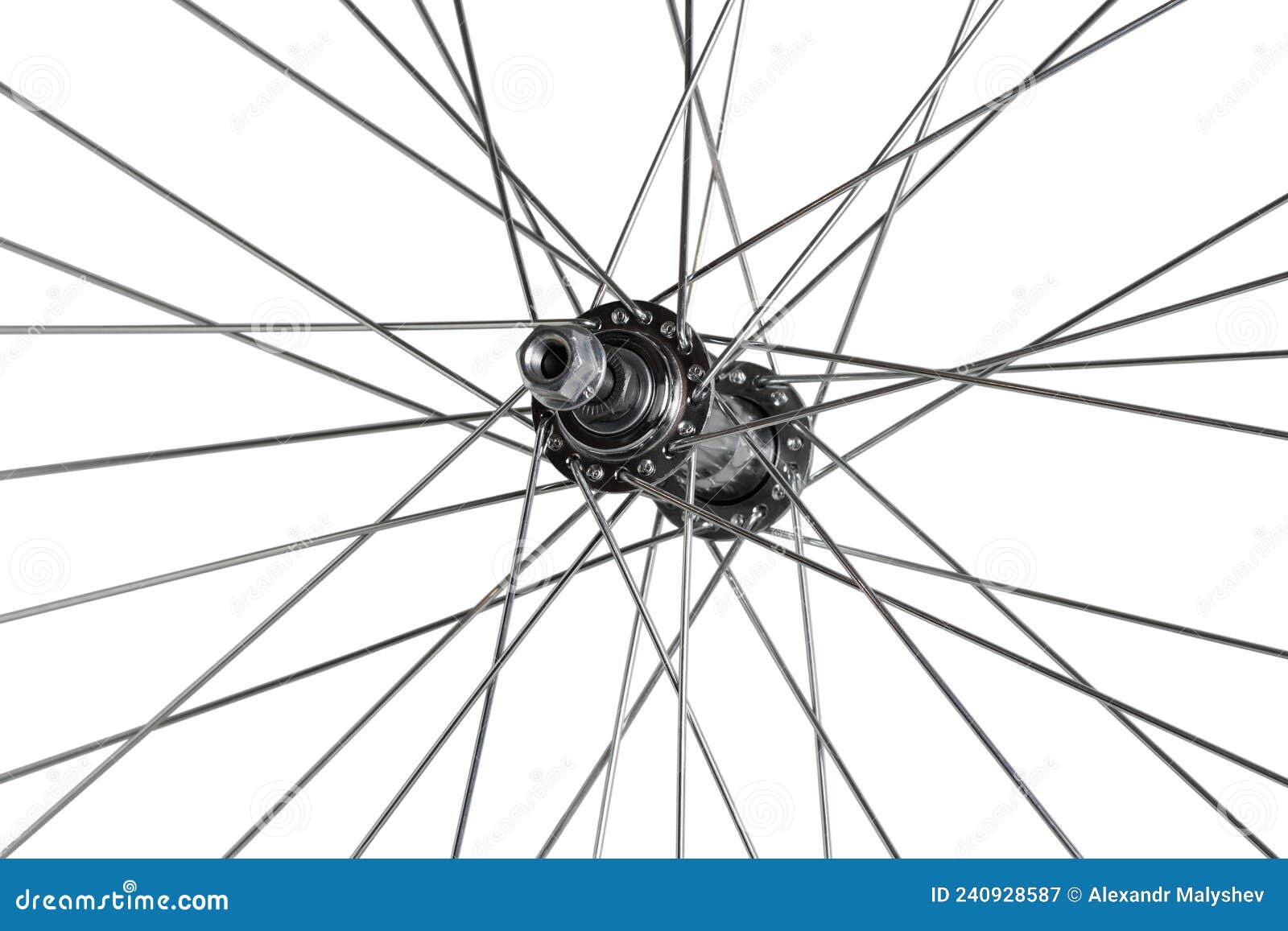 Bicycle wheel hub stock image. Image of cycling, axis - 240928587