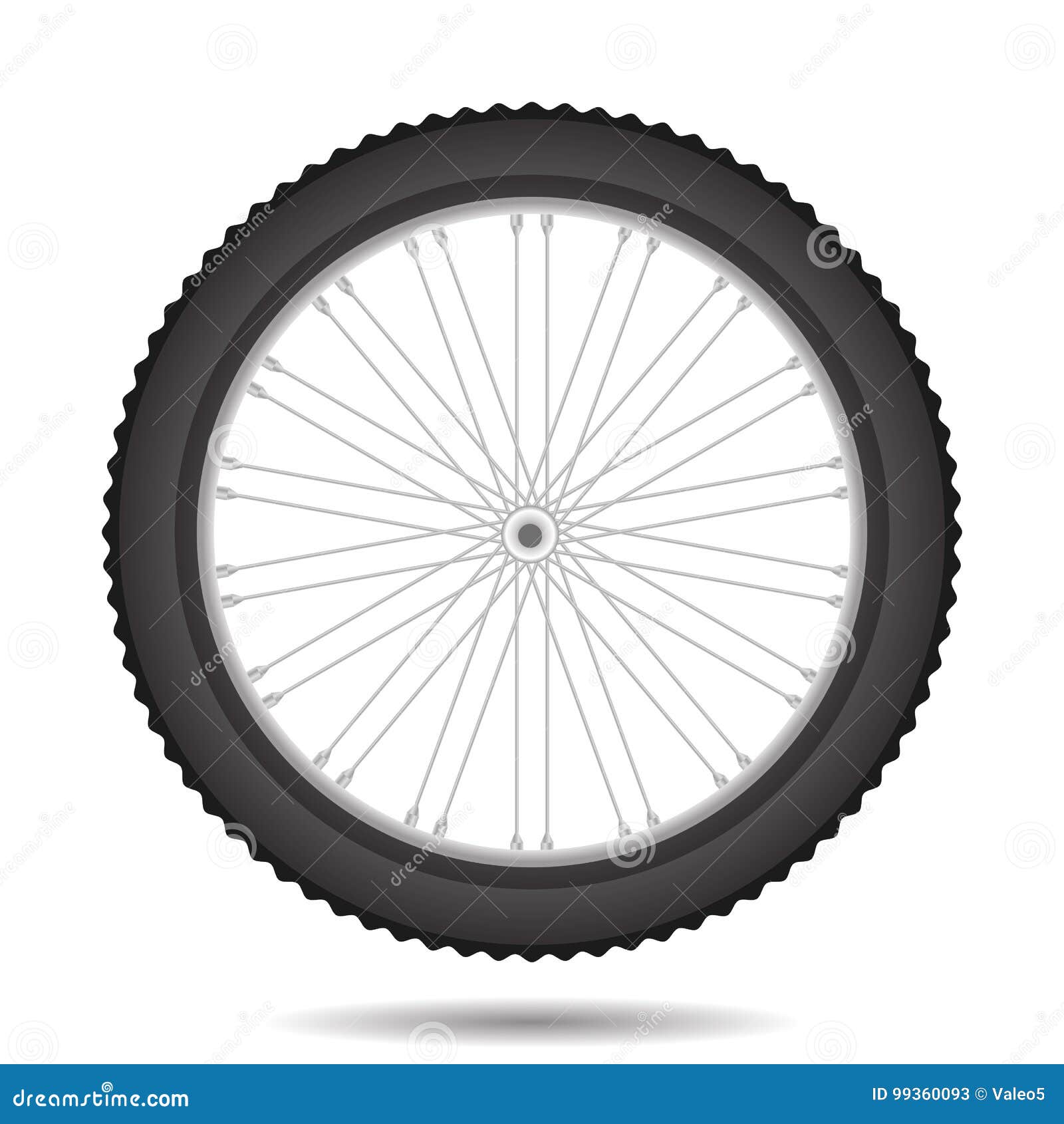Bicycle Wheel Icon stock vector. Illustration of round - 99360093