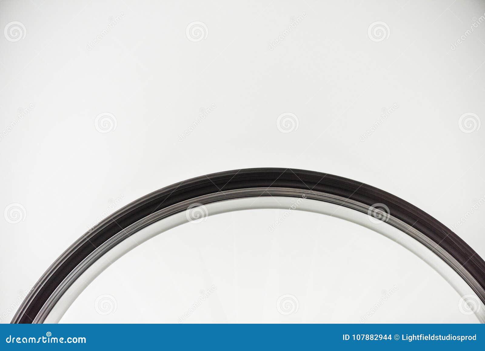 Bicycle wheel in motion stock photo. Image of spokes - 107882944