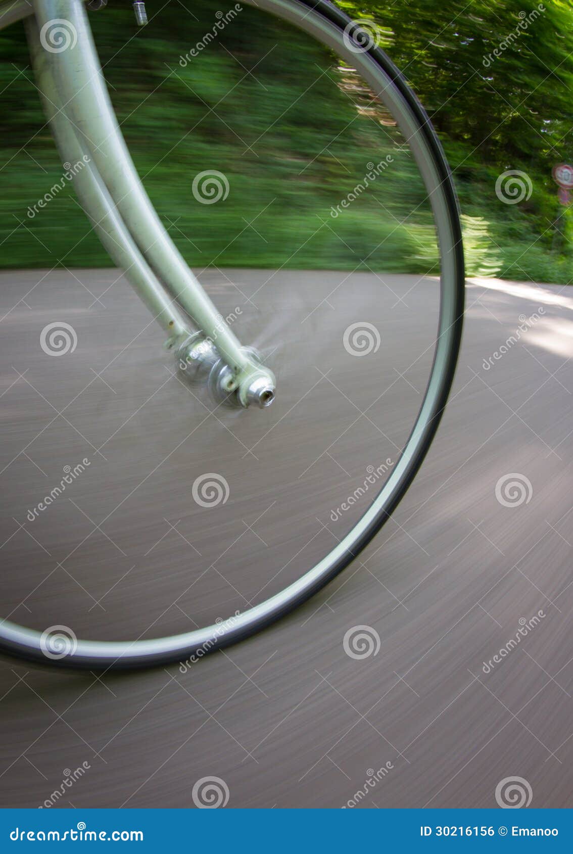 Bicycle wheel in motion stock photo. Image of exercise - 30216156