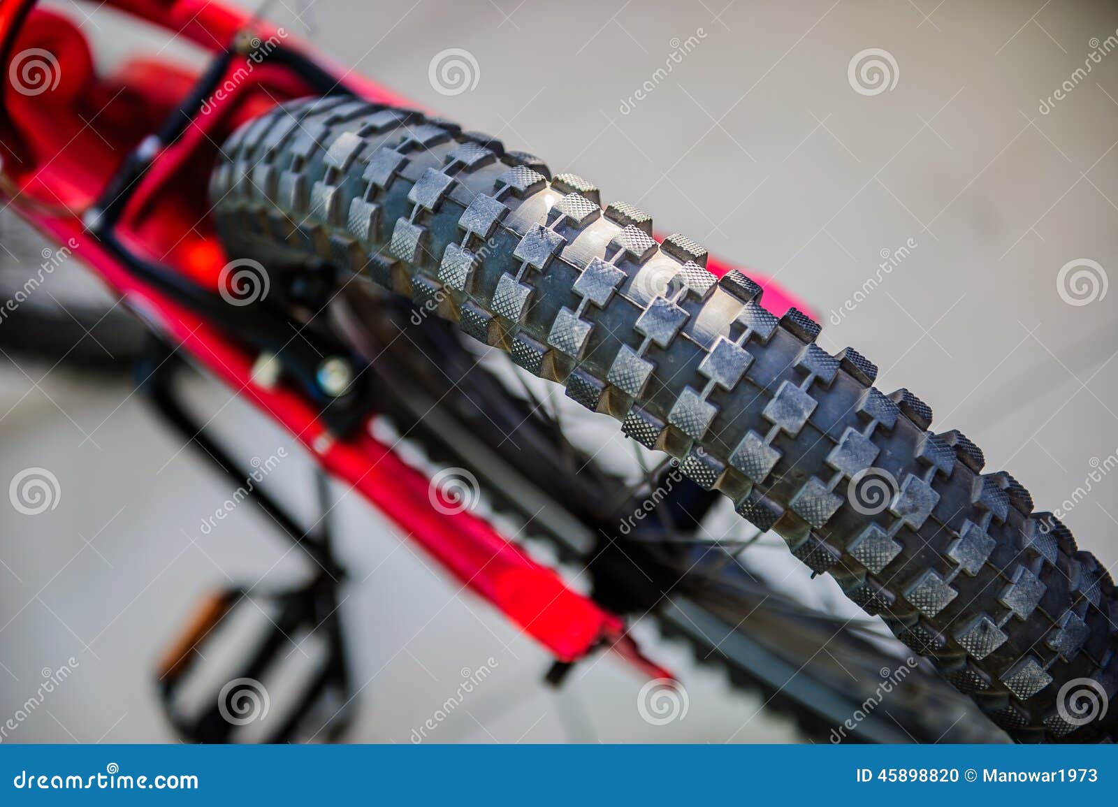 Bicycle Wheel Tire Protector Close Up. Stock Photo - Image of ...
