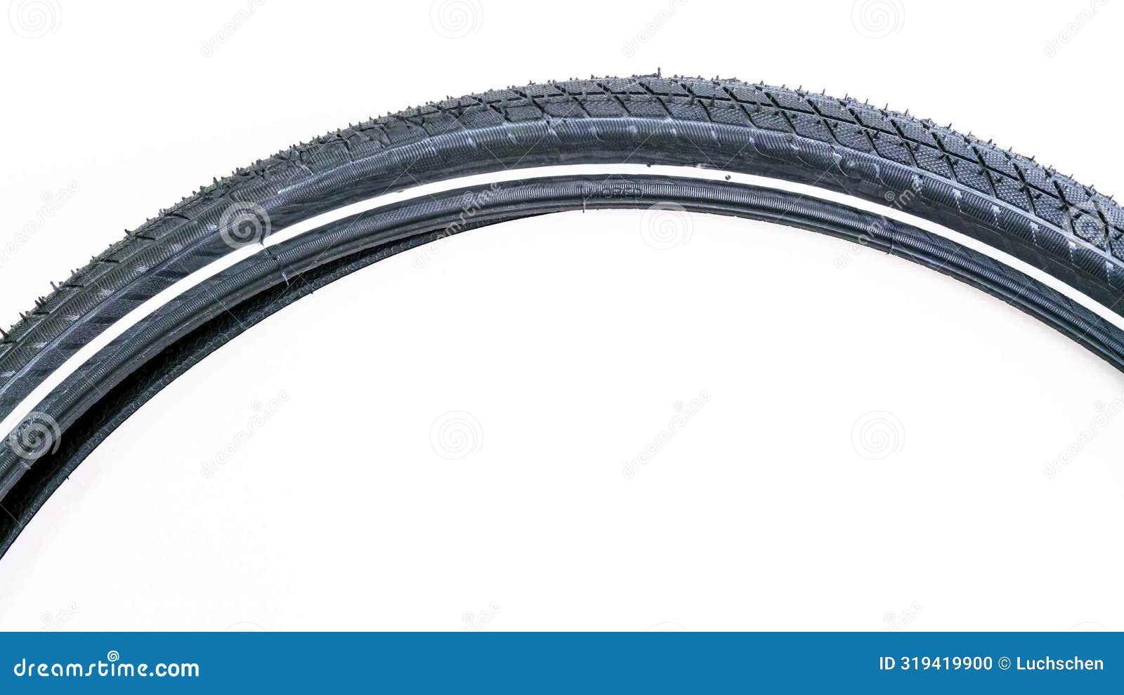 Bicycle Wheel Tire with Tread Pattern Stock Photo - Image of extreme ...
