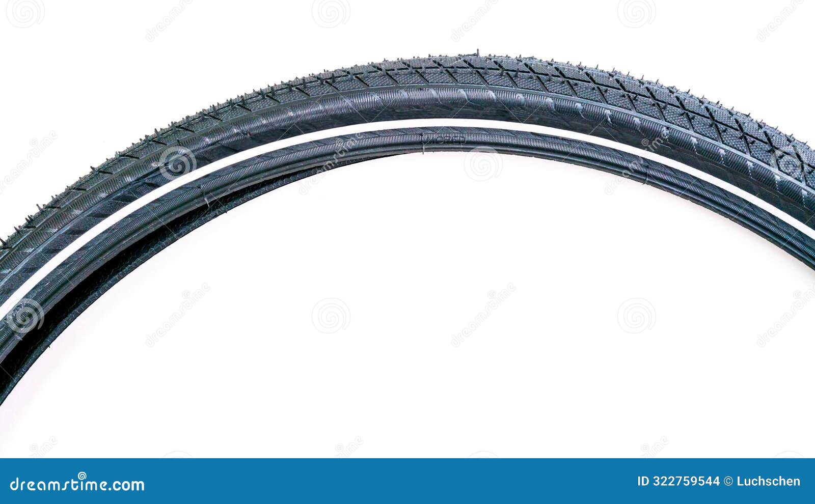 Bicycle Wheel Tire with Tread Pattern Stock Photo - Image of cycle ...