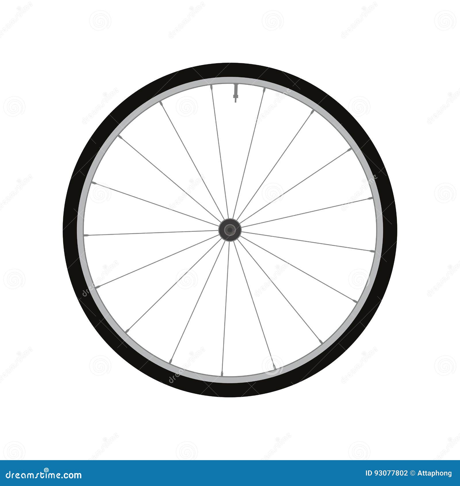 Bicycle wheel vector stock vector. Illustration of symbol - 93077802