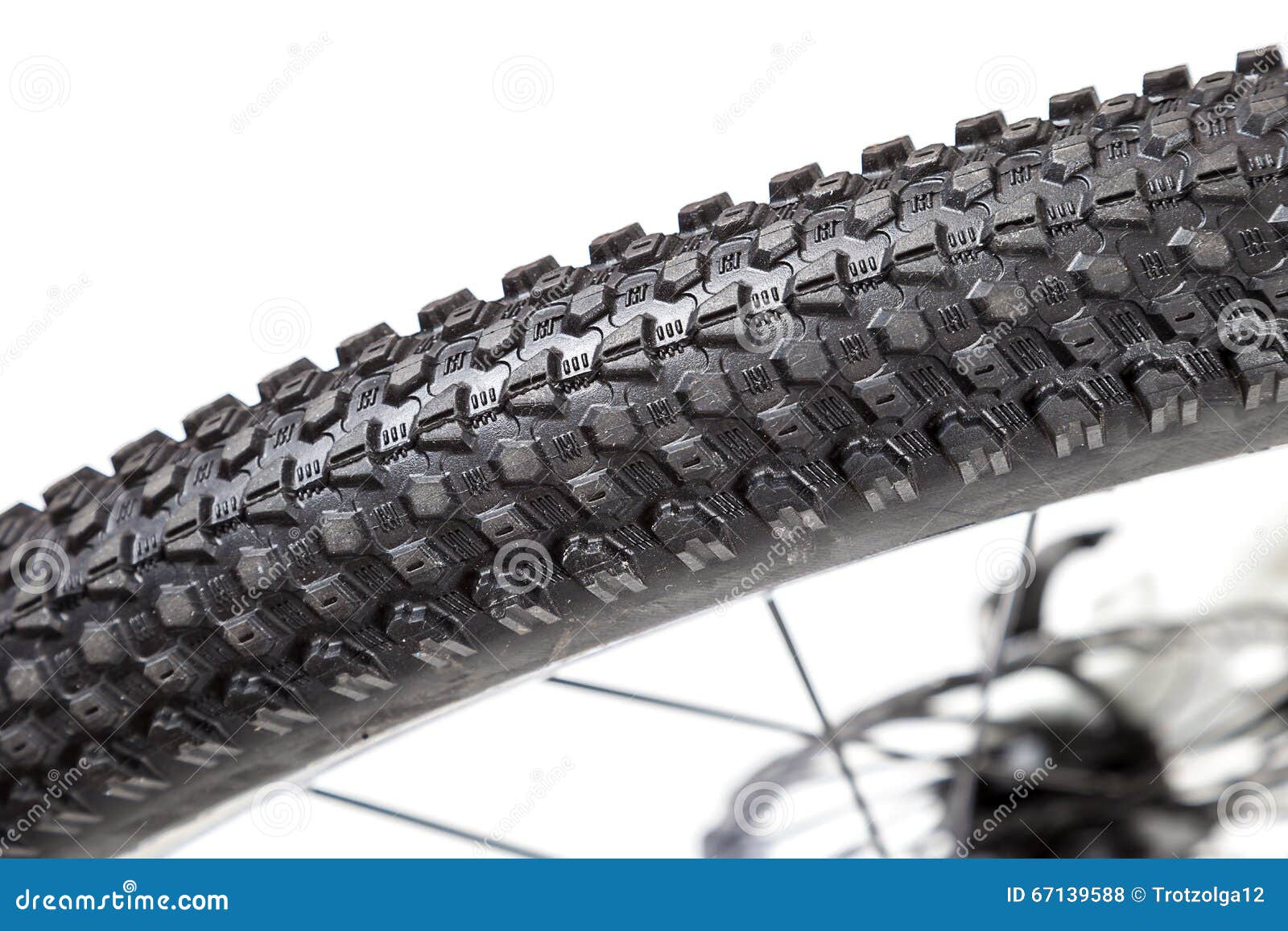 Bicycle Wheel on a White Background. Stock Photo - Image of frame ...