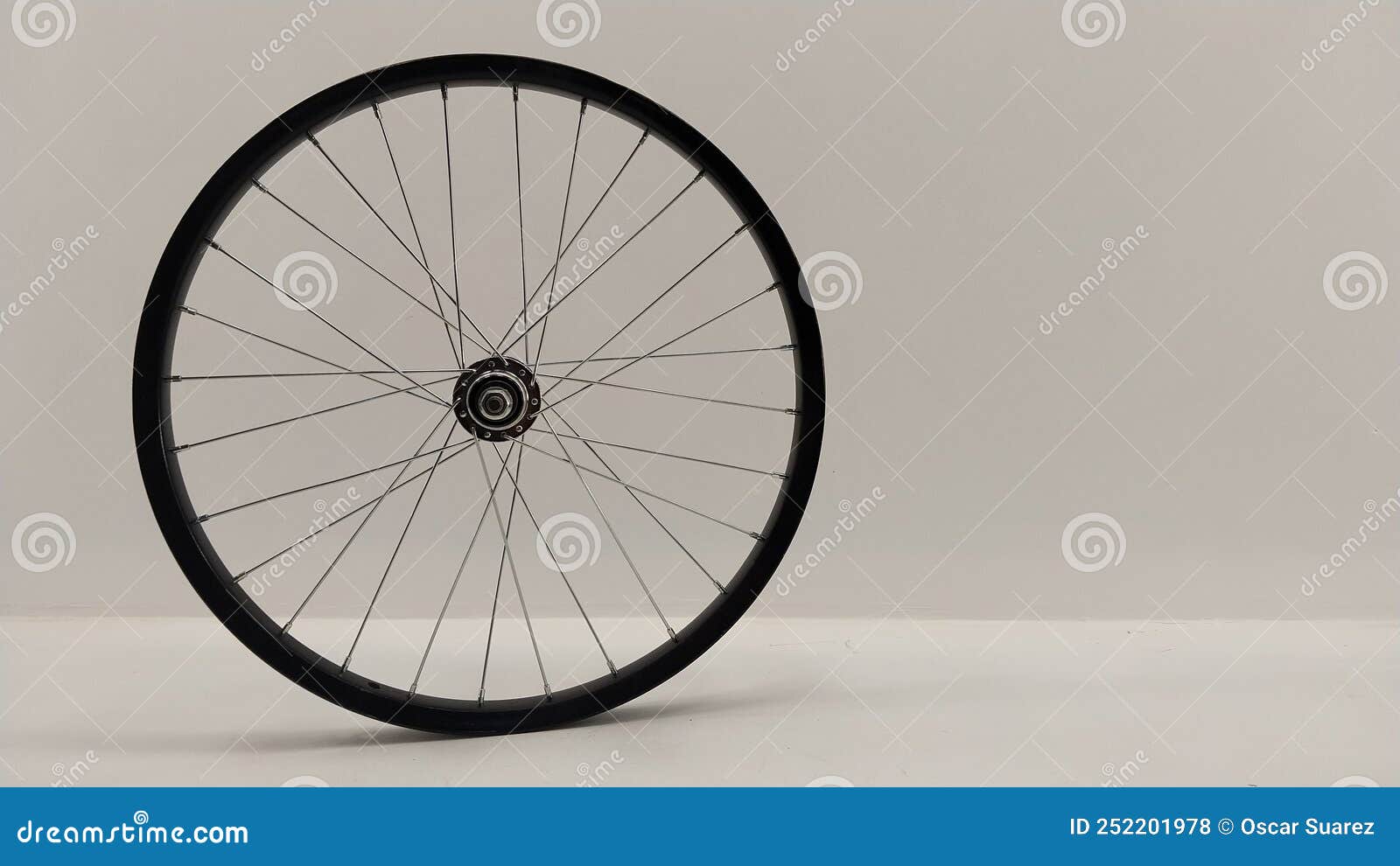 Bicycle Wheel with White Background and Space To Add Content, Bicycle ...
