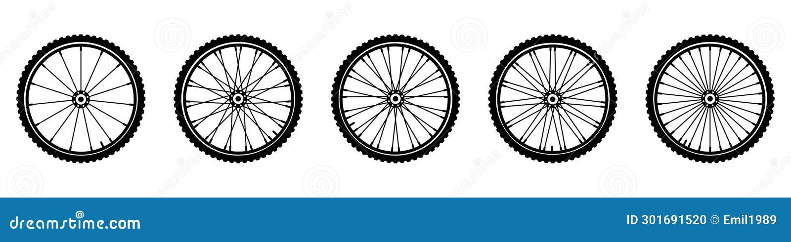 Bicycle Wheels Without Spokes Cartoon Vector | CartoonDealer.com #47242313