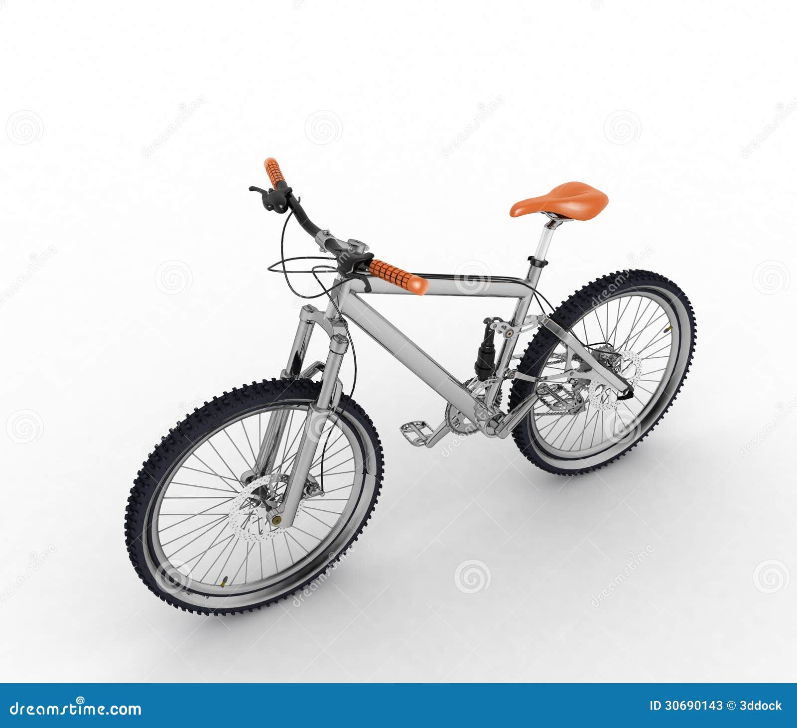 Bicycle on White Background Stock Illustration - Illustration of fast ...