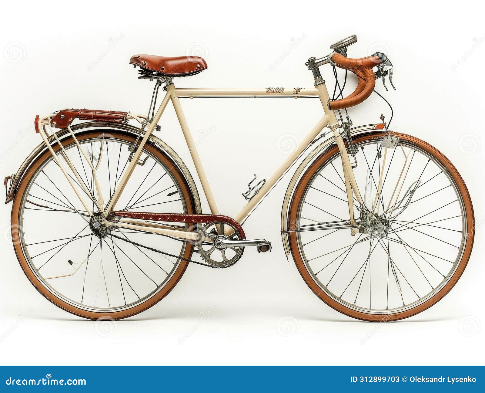 Bicycle on a White Background Stock Illustration - Illustration of ...