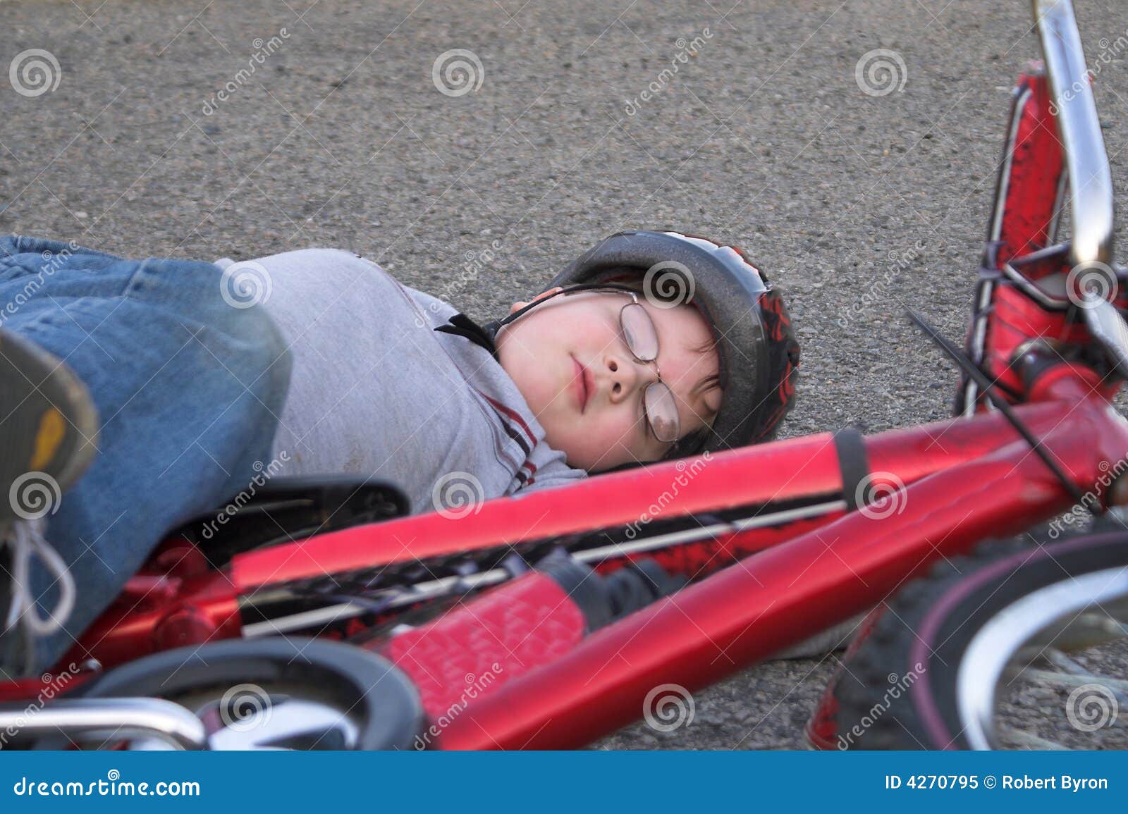 Bicycle Wreck stock image. Image of crash, tumble, equipment - 4270795