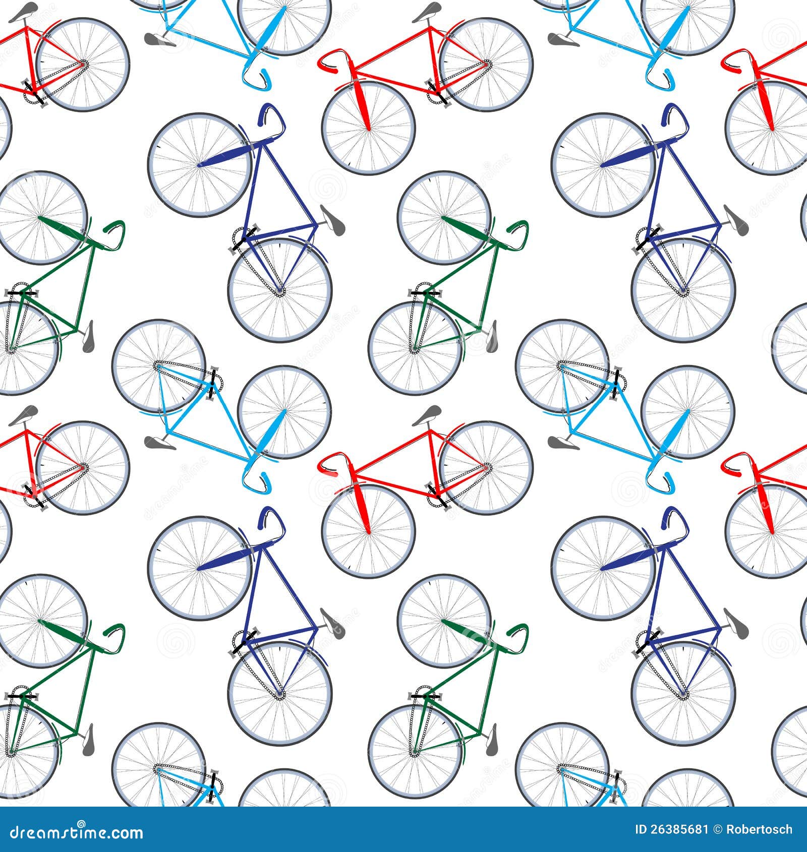 Bicycles pattern stock vector. Illustration of industrial - 26385681