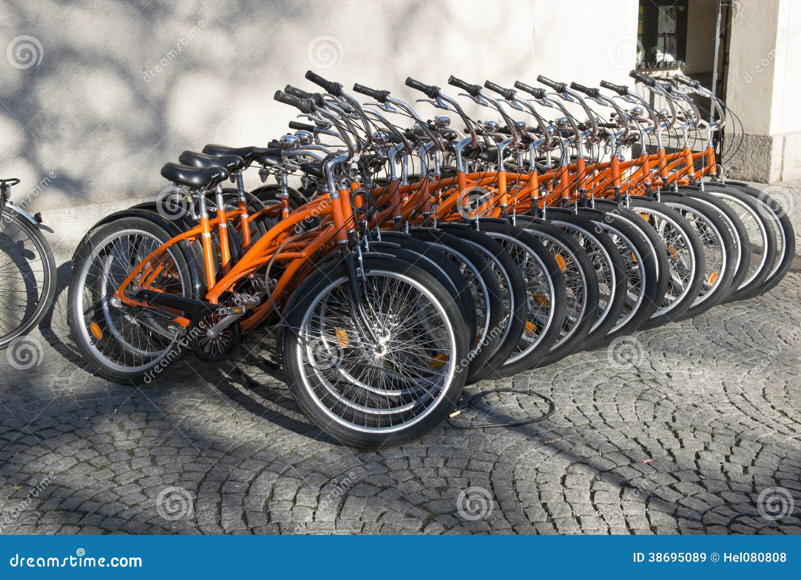 Bicycles for rent stock image. Image of ride, tourists - 38695089