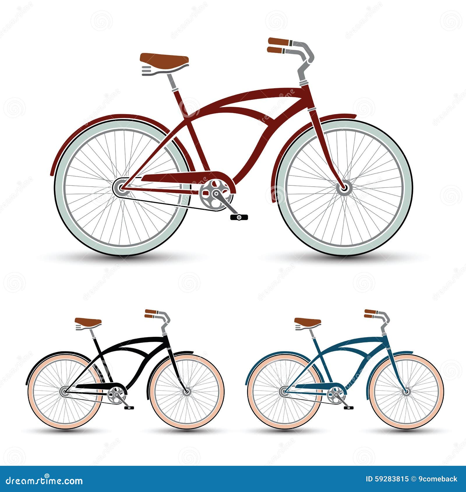 Bicycles vector stock vector. Illustration of graphic - 59283815