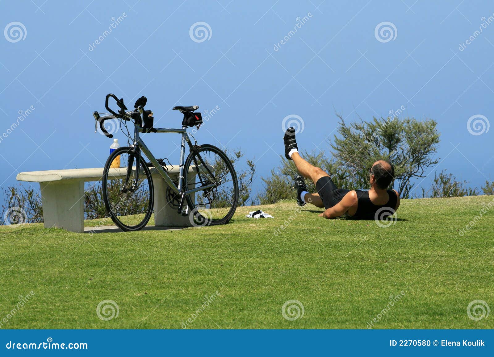 Bicyclist stock photo. Image of blue, exercise, biking - 2270580