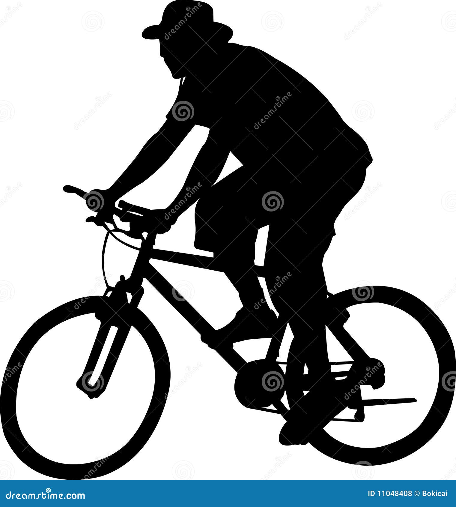 Bicyclist - vector ilustración del vector. Ilustración de icono - 11048408