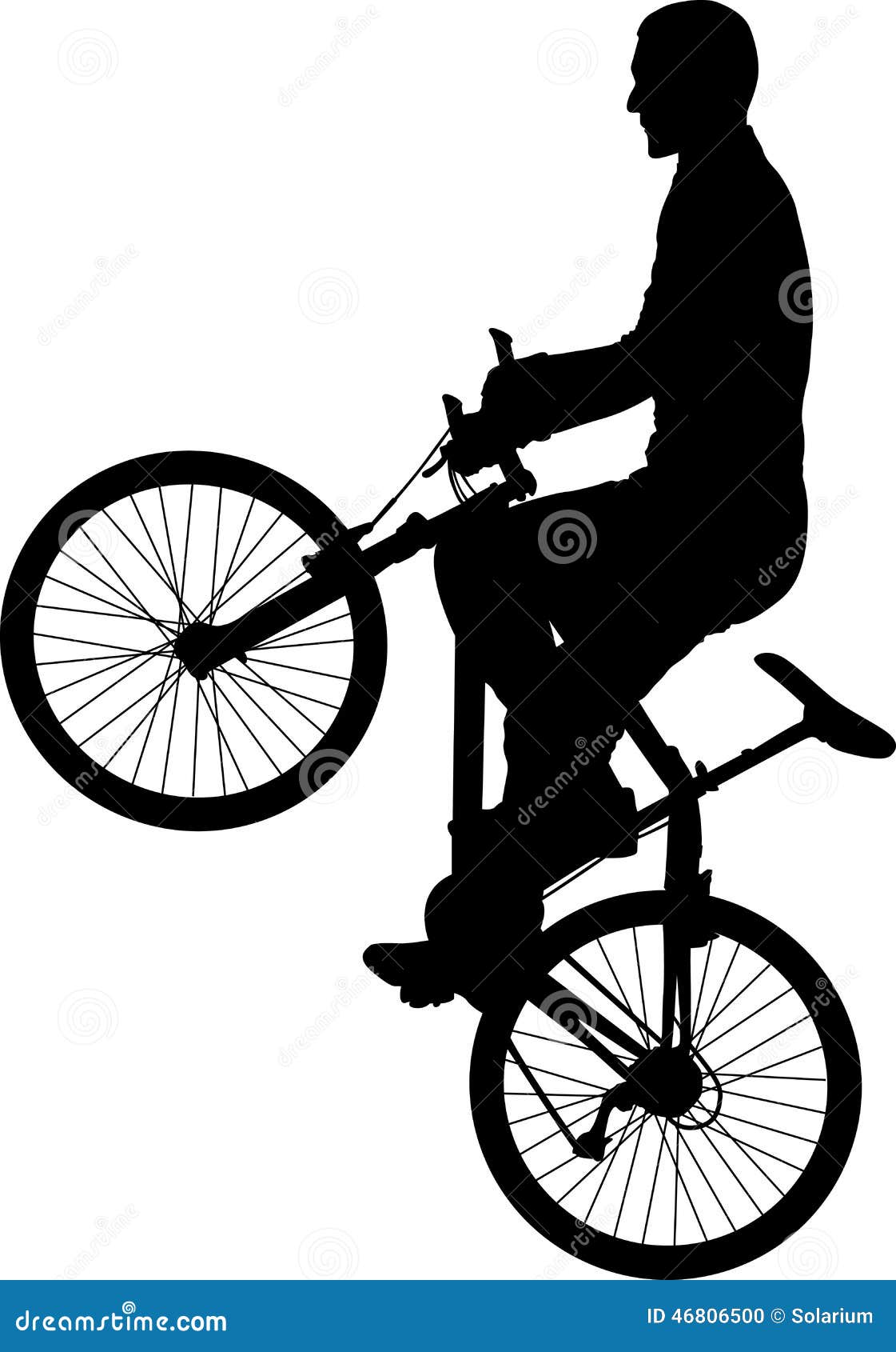 Bicyclist stock vector. Illustration of sport, extremal - 46806500