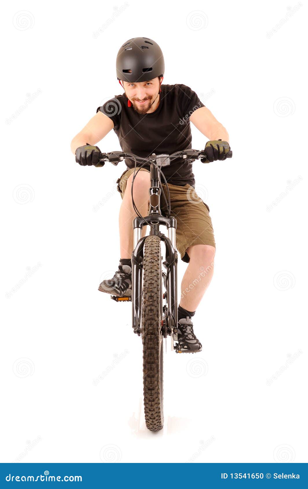 The bicyclist on white stock photo. Image of cycling - 13541650