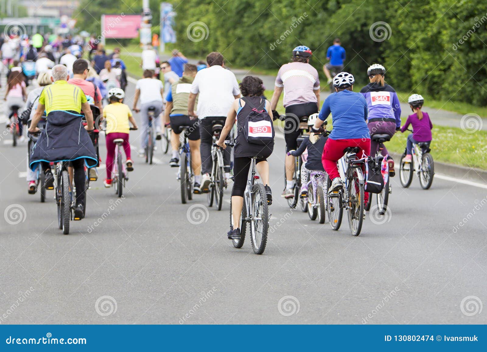 Bicyclists in Traffic on the Streets Editorial Stock Image - Image of ...