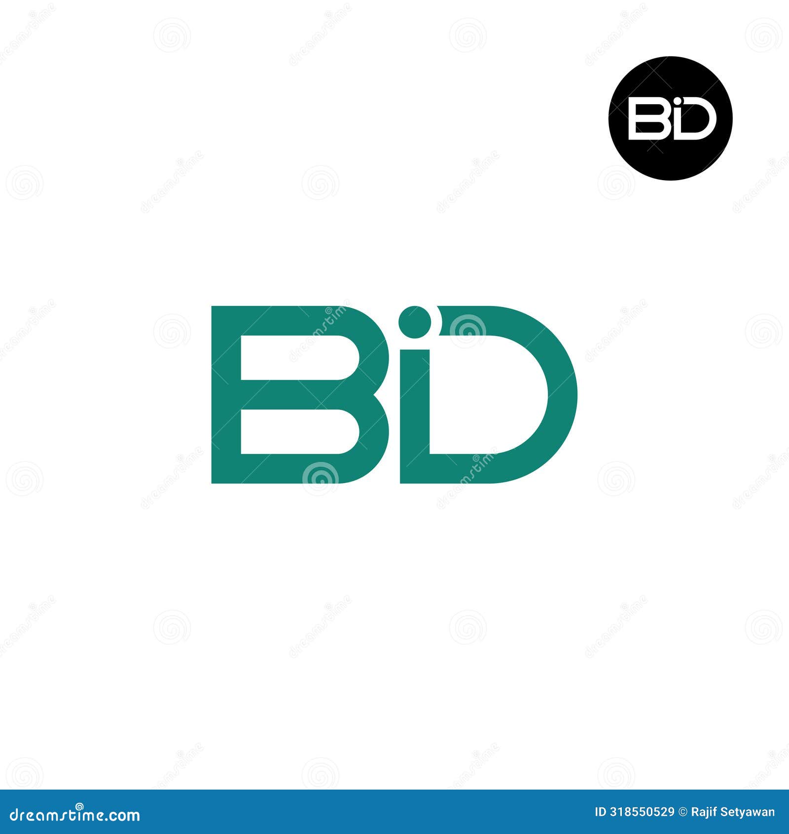 BID Logo Letter Monogram Design Stock Vector - Illustration of company ...