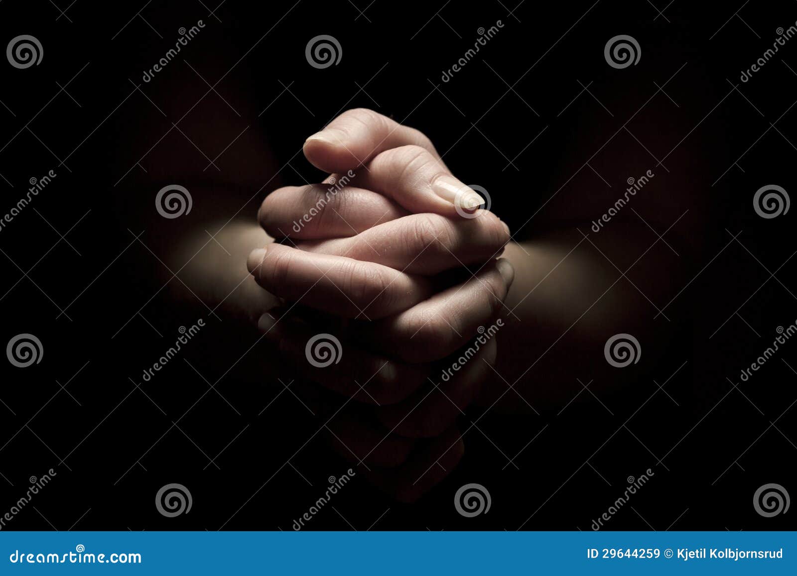 Bid met Gevouwen Handen stock afbeelding. Image of spiritualiteit ...