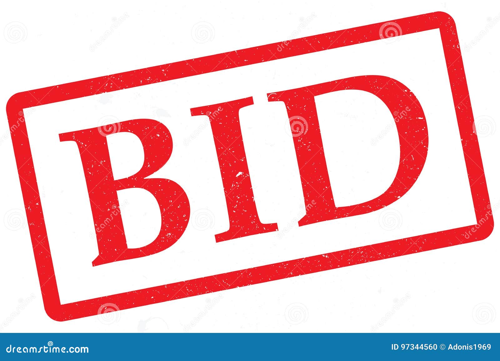 Bid Stamp stock vector. Illustration of bidding, auction - 97344560