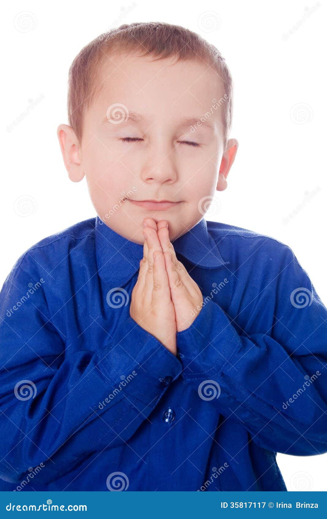 Biddend kind stock afbeelding. Image of mooi, christendom - 35817117