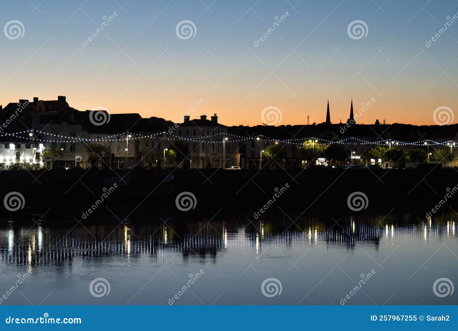 BIDEFORD, NORTH DEVON, ENGLAND - AUGUST 11TH 2022: Night Lights and ...