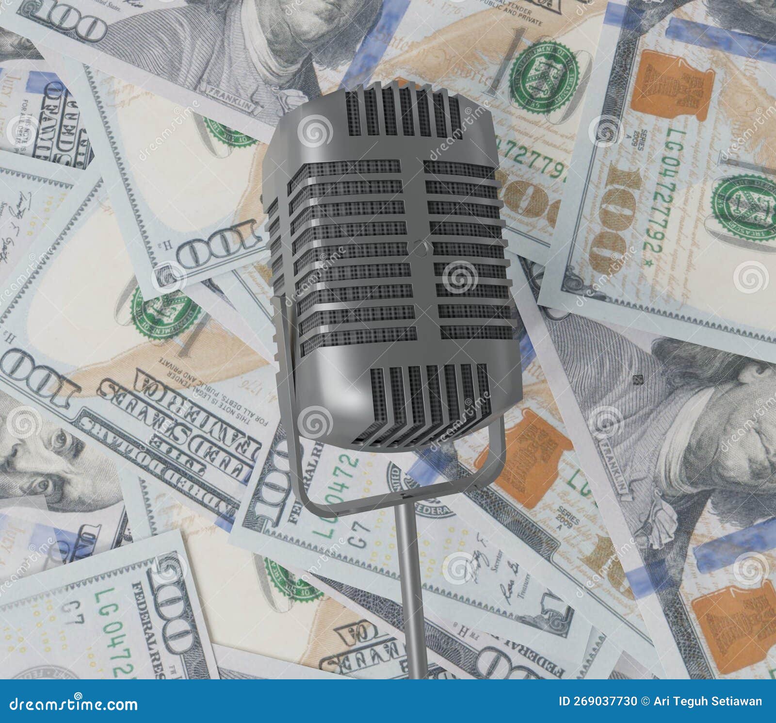 Bidirectional Microphone on the Top of Stack of Money Stock ...