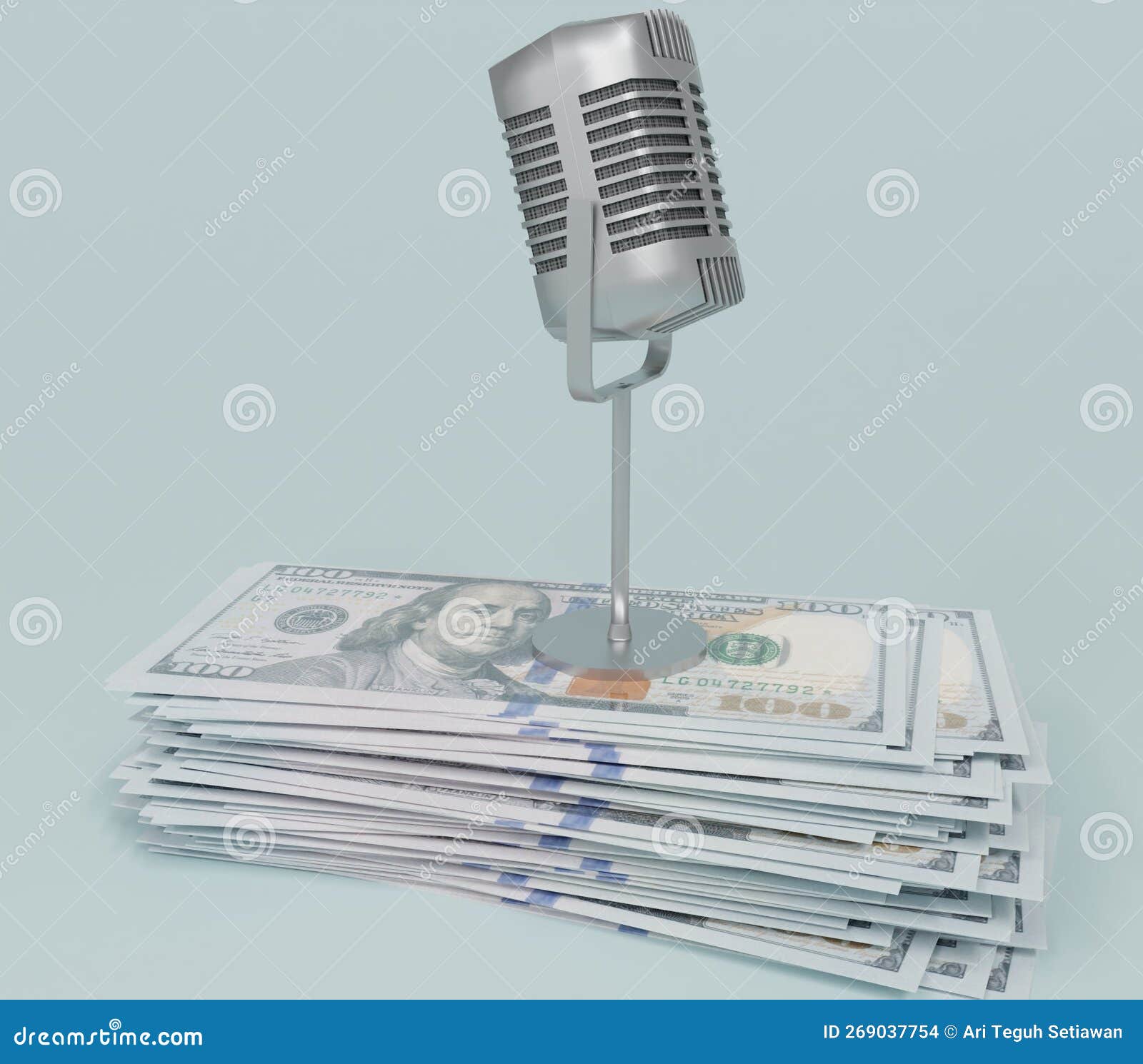 Bidirectional Microphone on the Top of Stack of Money Stock ...