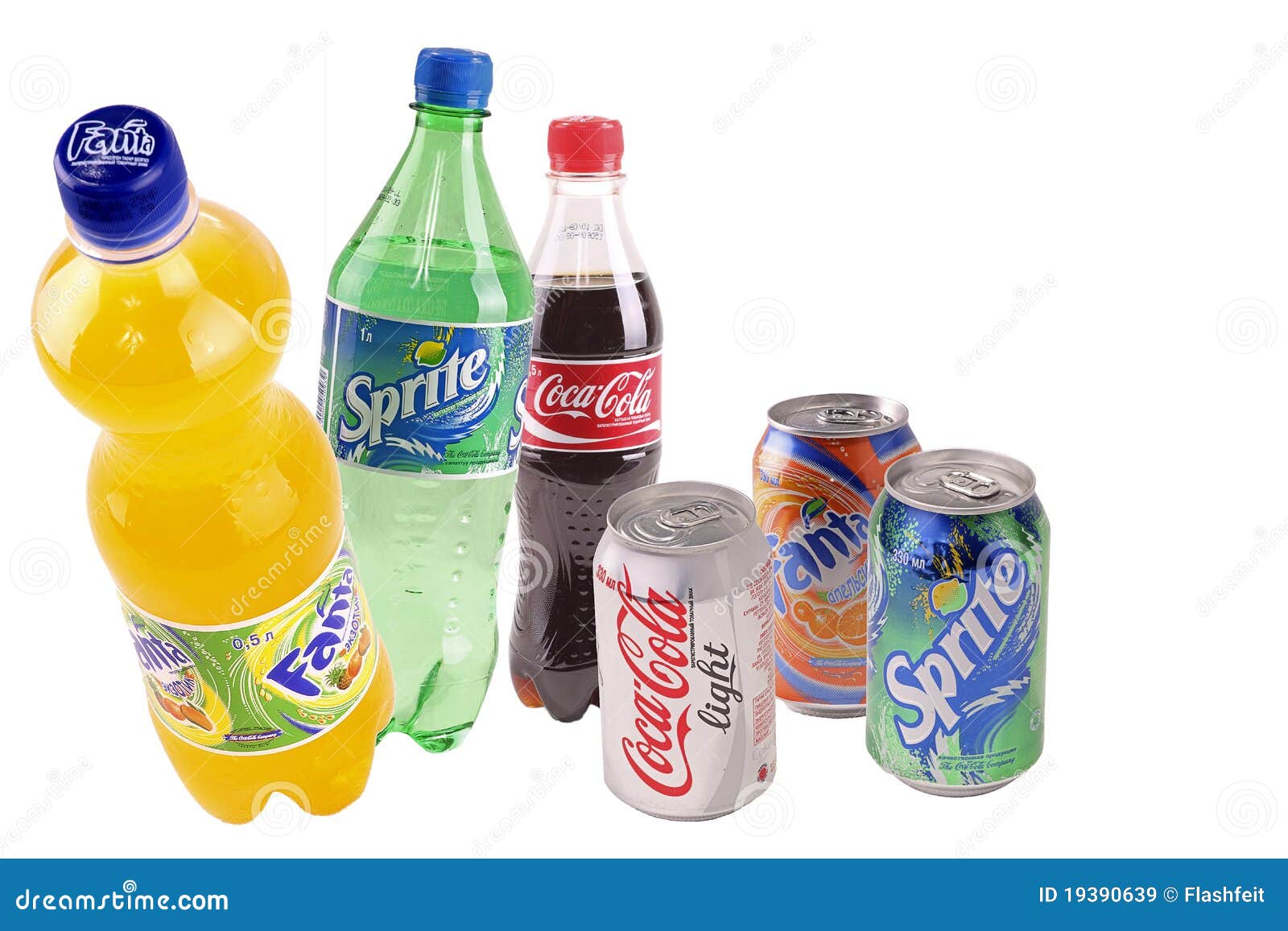 Bidons avec des boissons image stock éditorial. Image du régénération ...