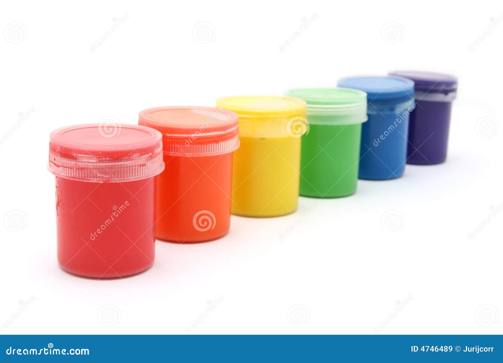 Bidons De Peinture De Gouache Image stock - Image du peintre, papier ...