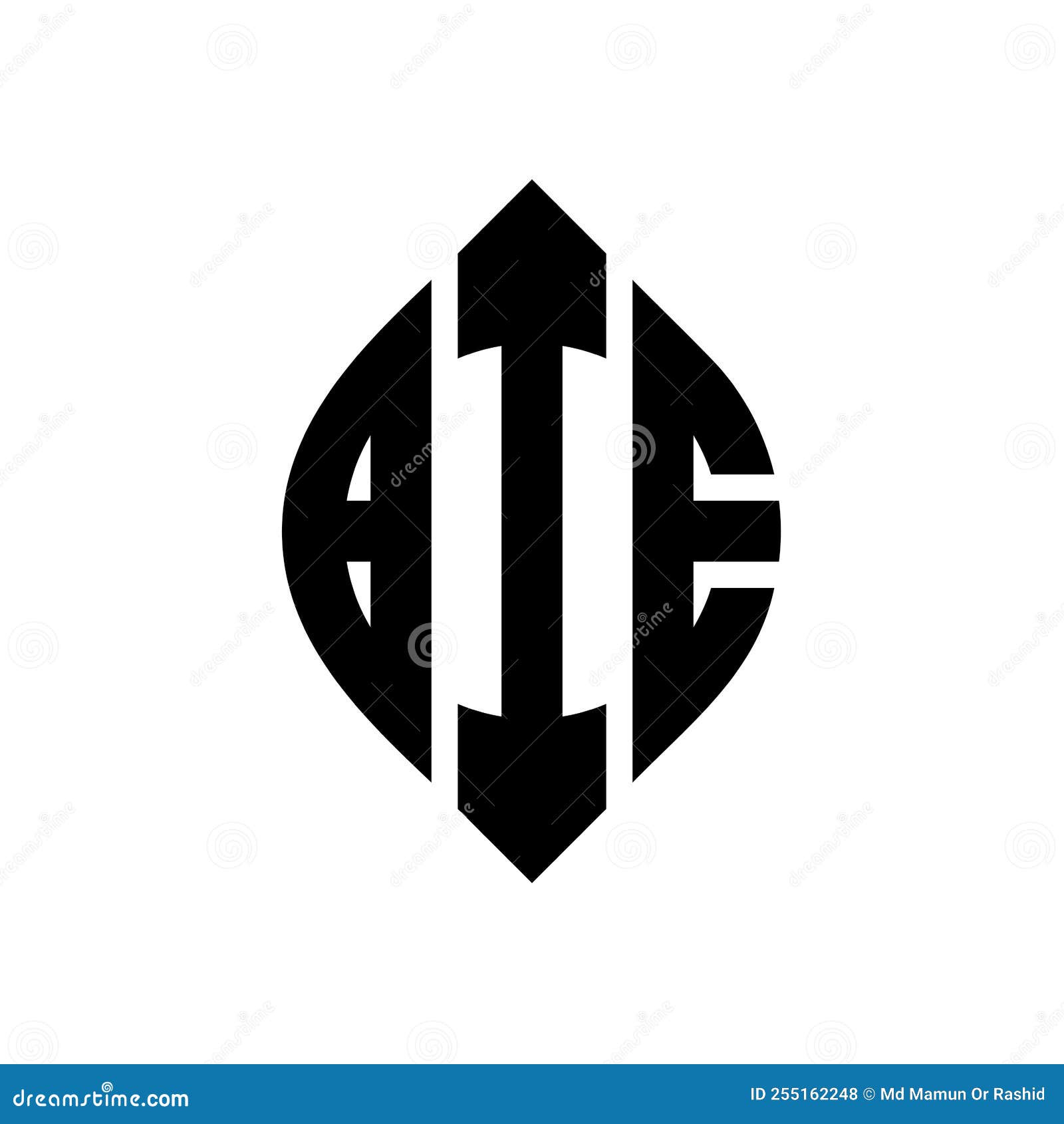 BIE Circle Letter Logo Design with Circle and Ellipse Shape. BIE ...