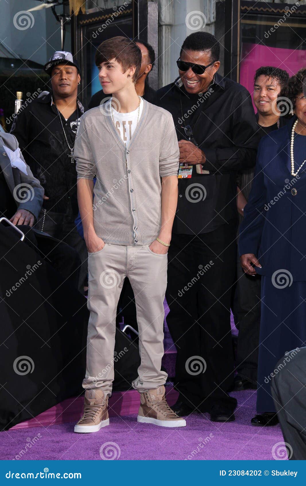 Bieber Jackson Justin Michael Tito Redaktionell Arkivbild - Bild av ...