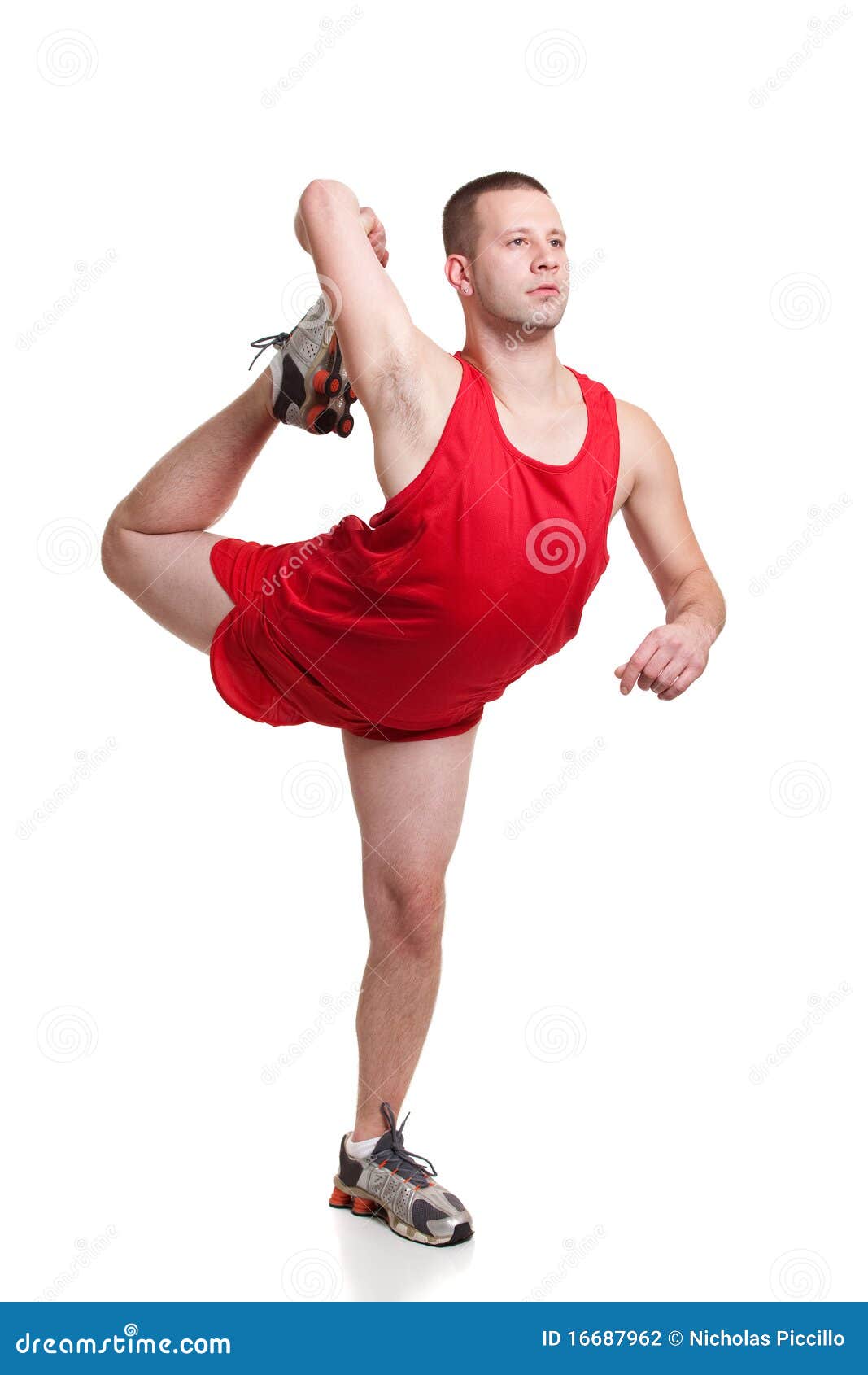 Biegacz zdjęcie stock. Obraz złożonej z atleta, ślad - 16687962