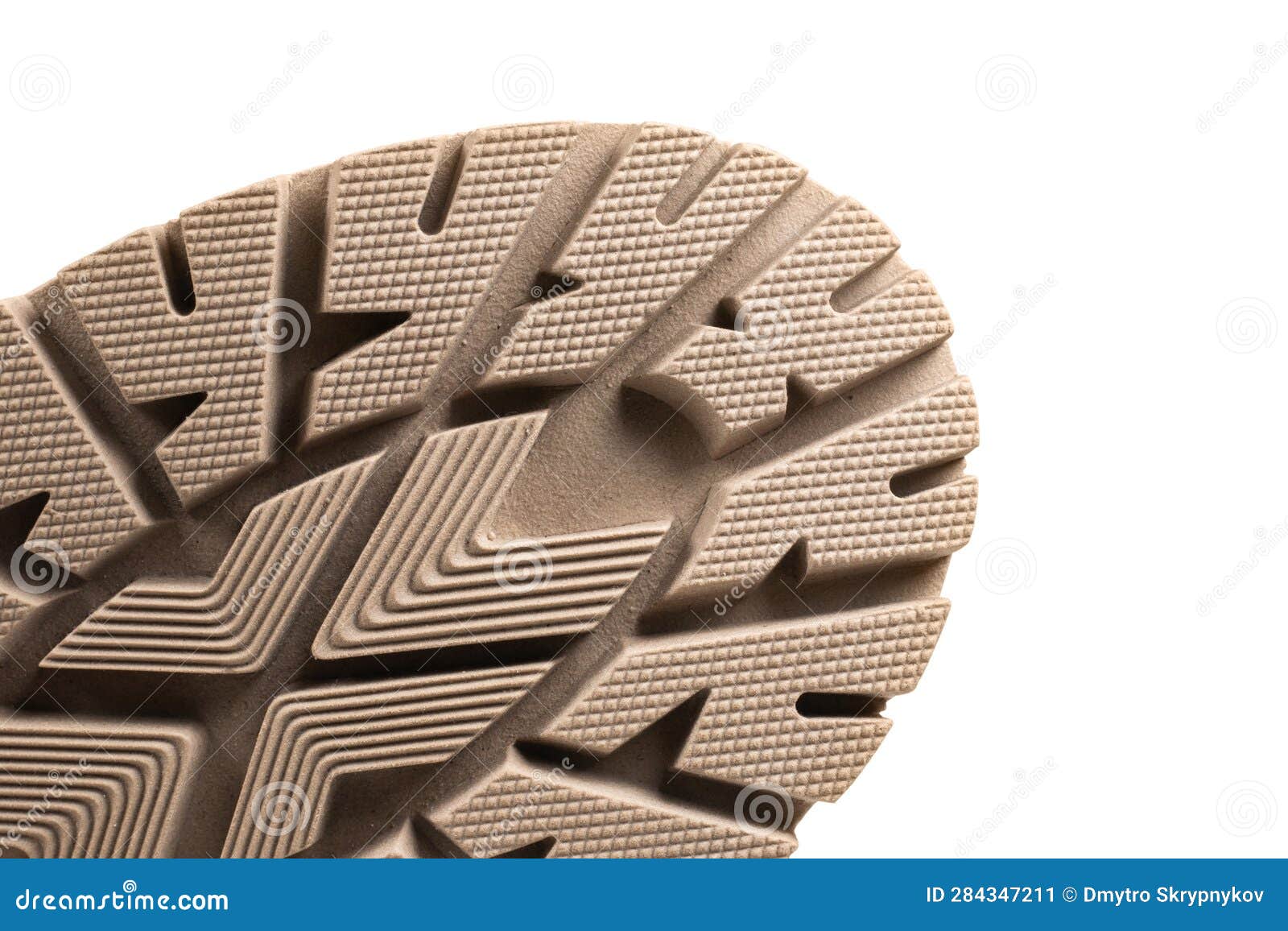Biege Bottom of Shoes, Isolated on White Background. Sole Stock Image ...