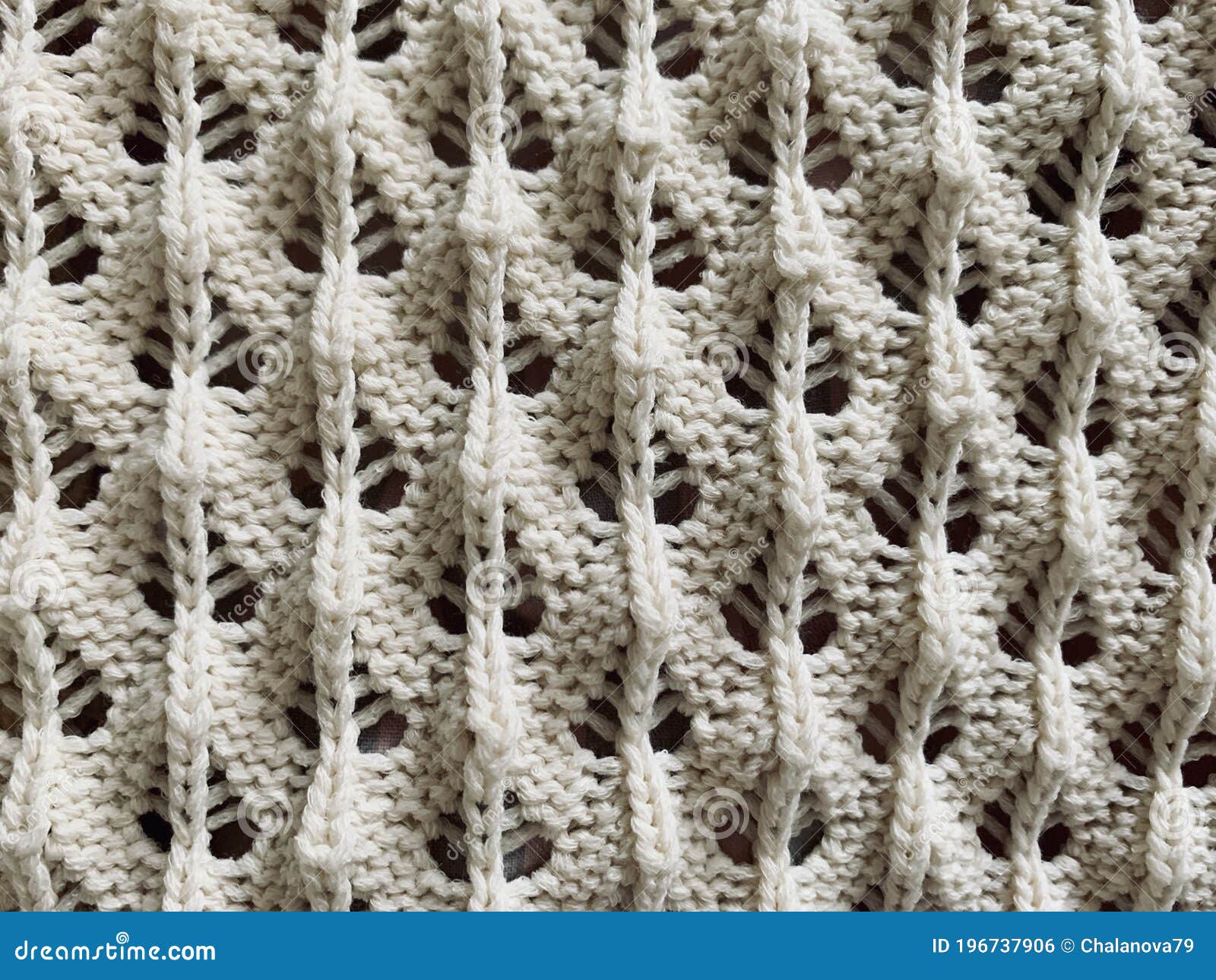Biege Knitted Pattern Textured Background Stock Photo - Image of macro ...